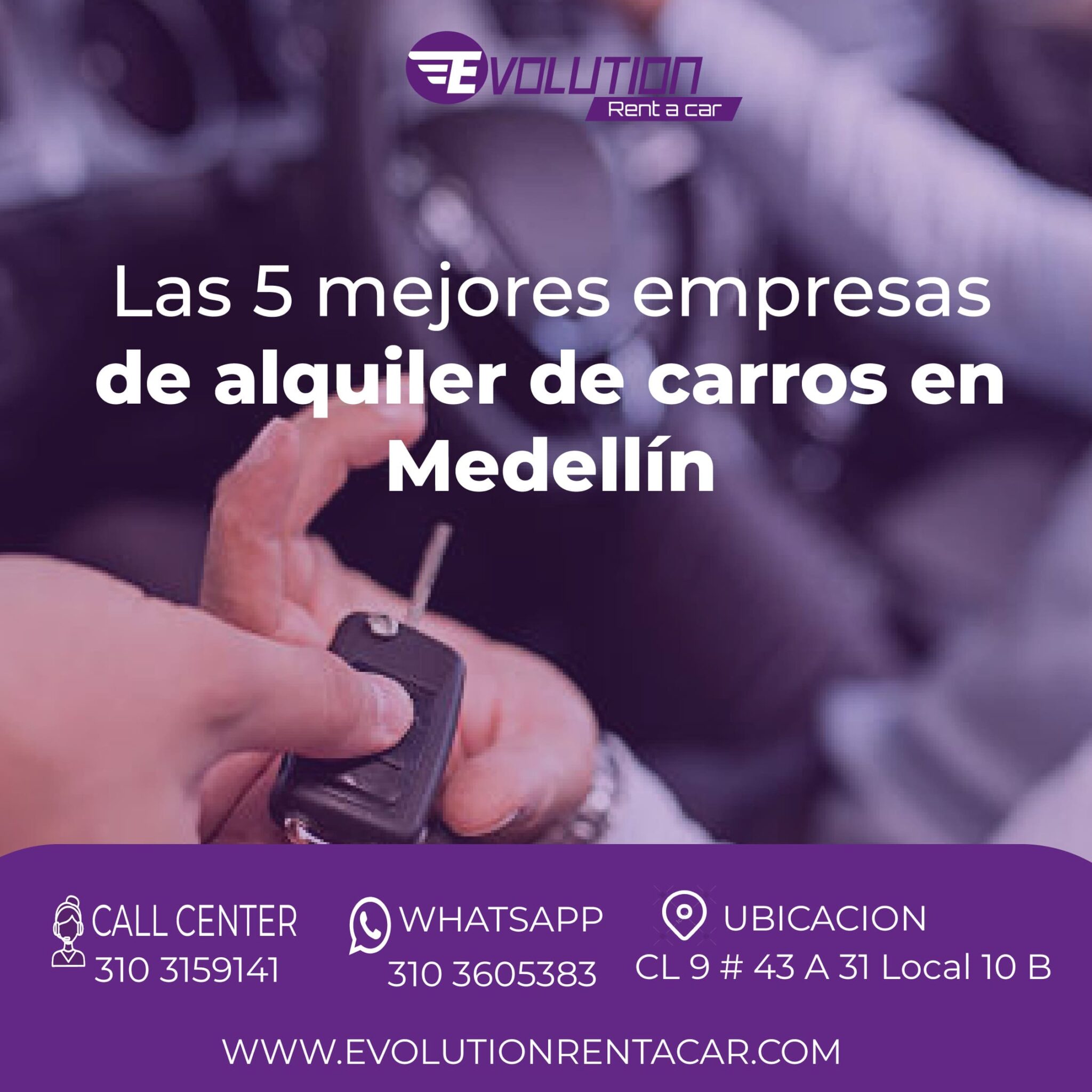 Las 5 mejores empresas de alquiler de carros en Medellín | Evolution